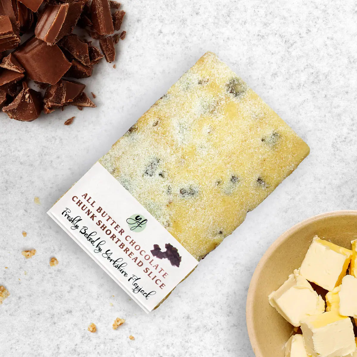 Yorkshire flapjack chocolate chunk all butter shortbread – Hallby