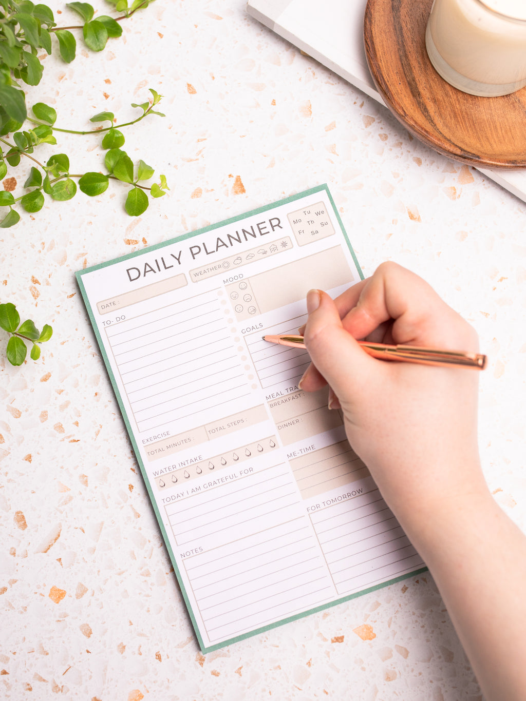 Daily Planner Pad | A5 Tear Off Daily Planner – Hallby